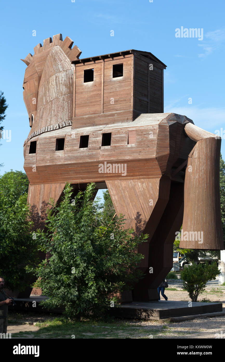 Trojan Horse located in Troy, Turkey Stock Photo - Alamy