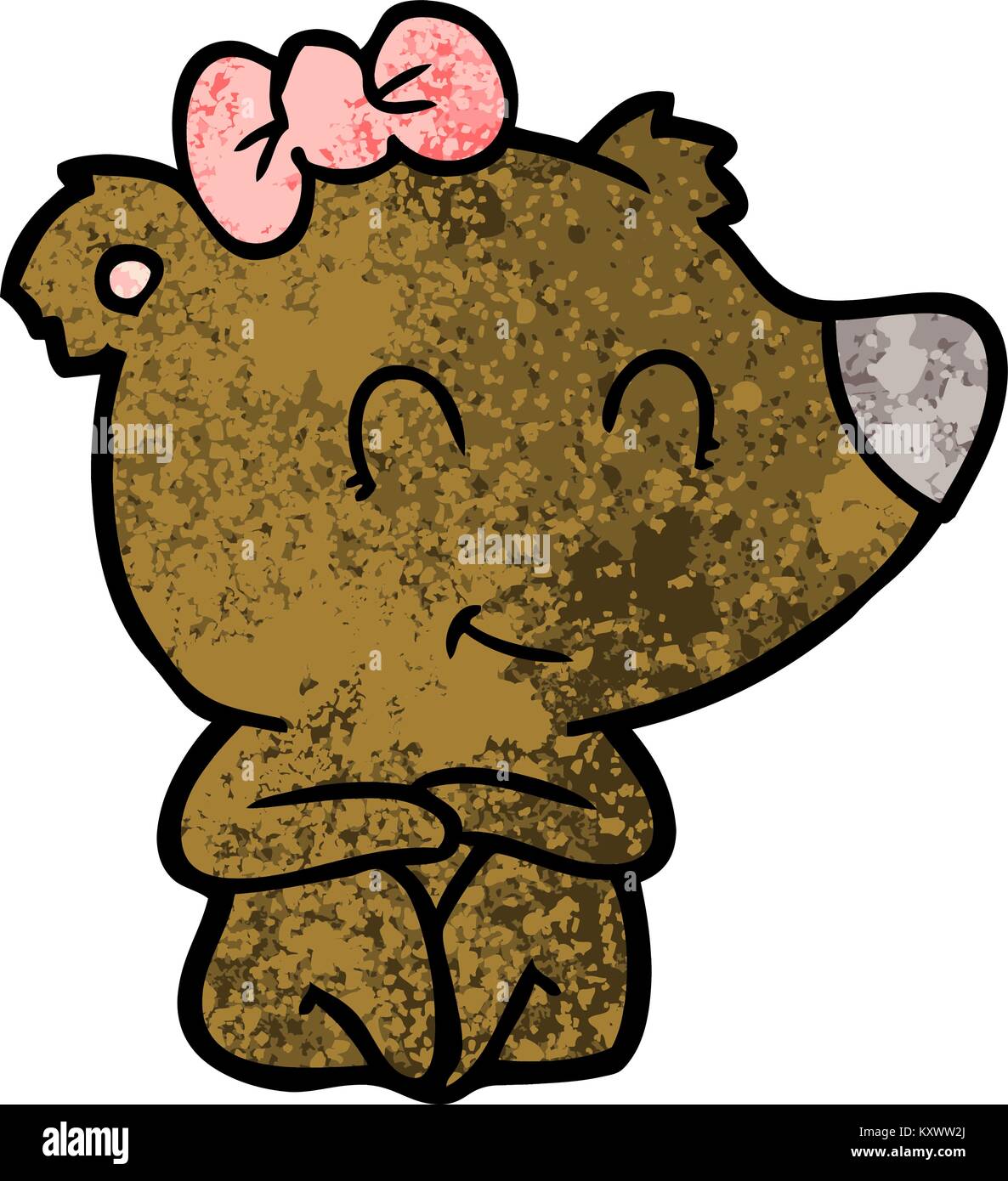 female bear cartoon Stock Vector Image & Art - Alamy