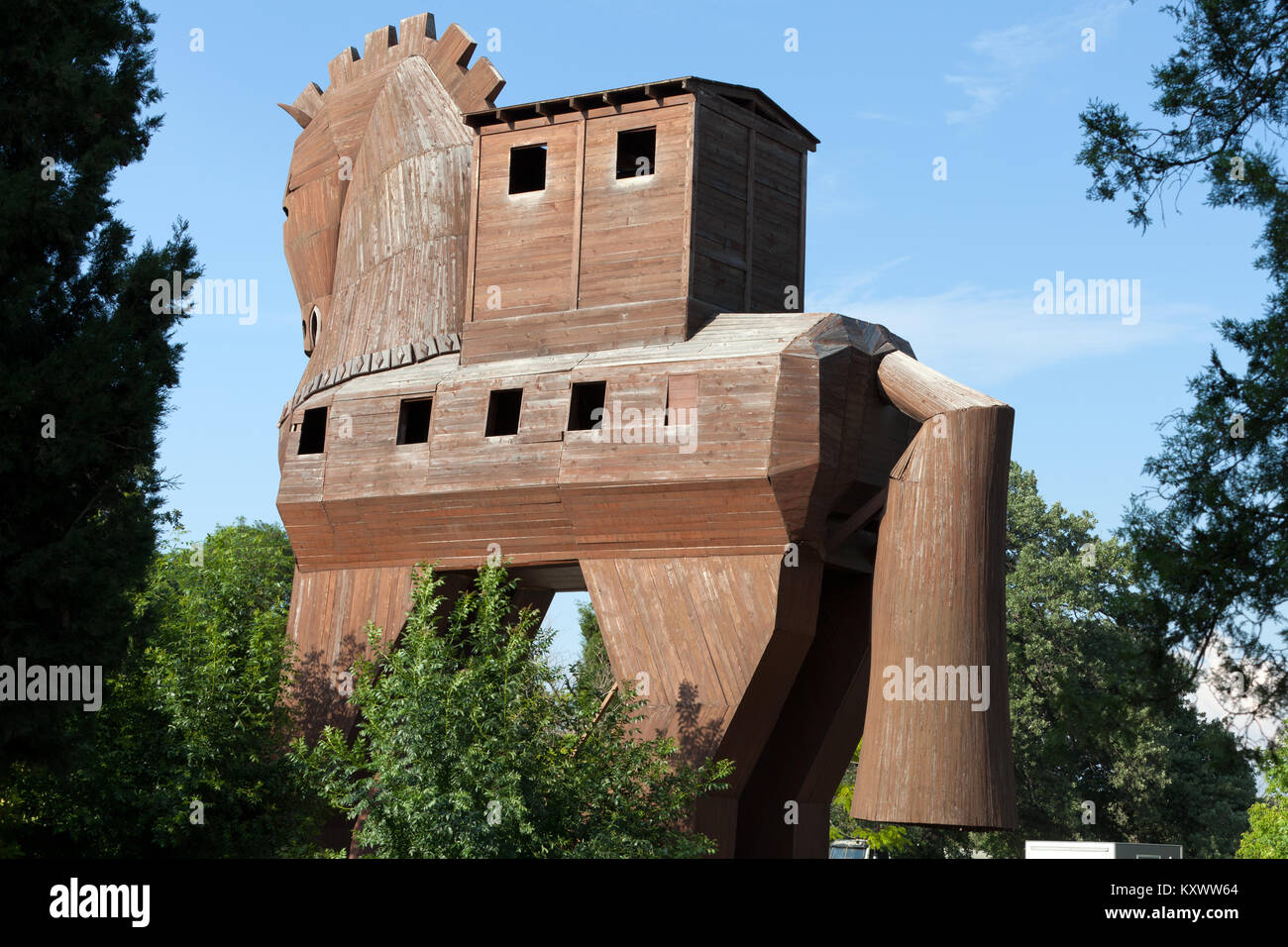 Trojan Horse located in Troy, Turkey Stock Photo - Alamy