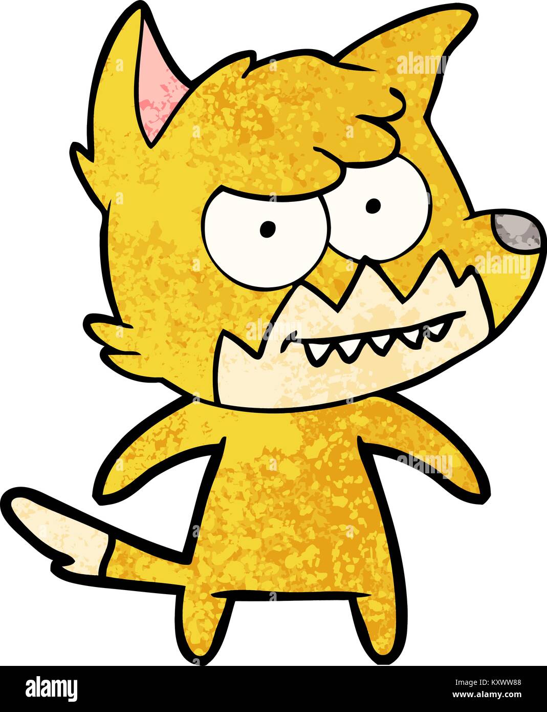 cartoon grinning fox Stock Vector Image & Art - Alamy