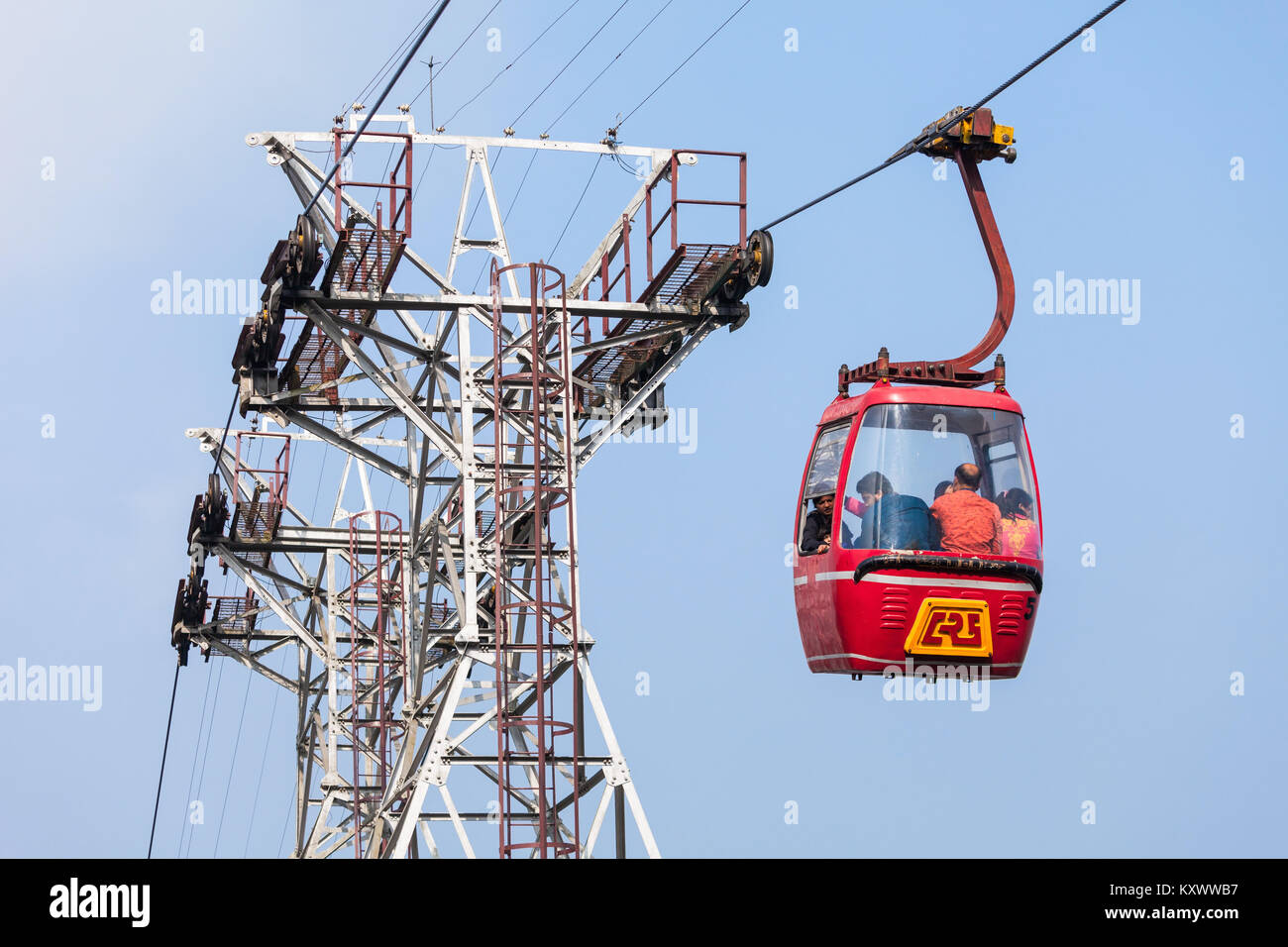 DARJEELING, INDIA - NOVEMBER 18, 2015: The Darjeeling Ropeway is a ...