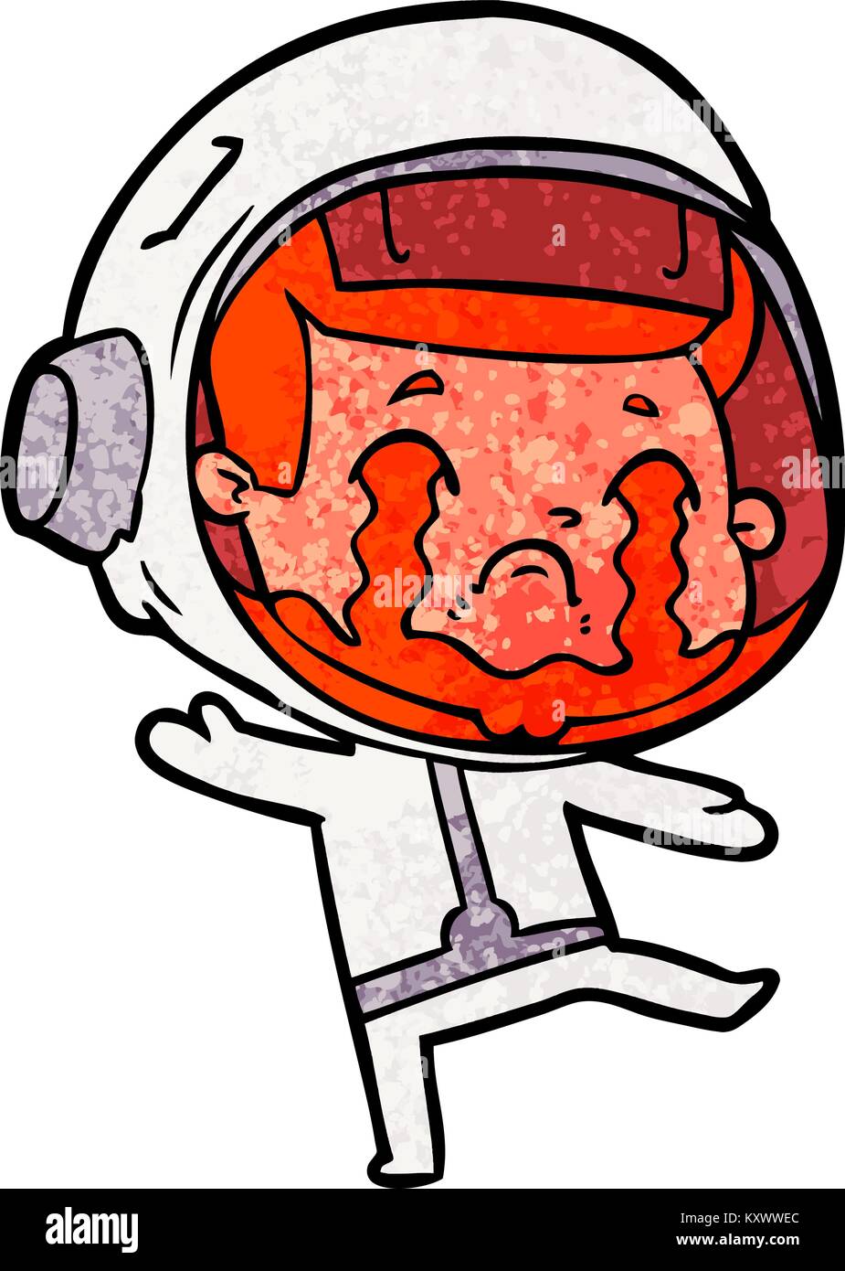 cartoon crying astronaut Stock Vector Image & Art - Alamy