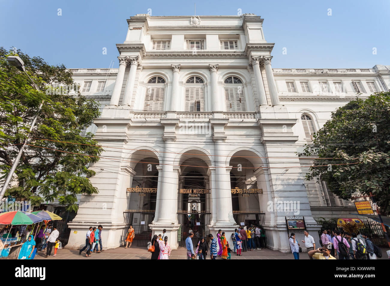 KOLKATA, INDIA - NOVEMBER 24, 2015: The Indian Museum is the largest ...