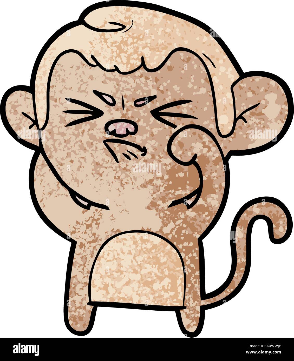 cartoon angry monkey Stock Vector Image & Art - Alamy