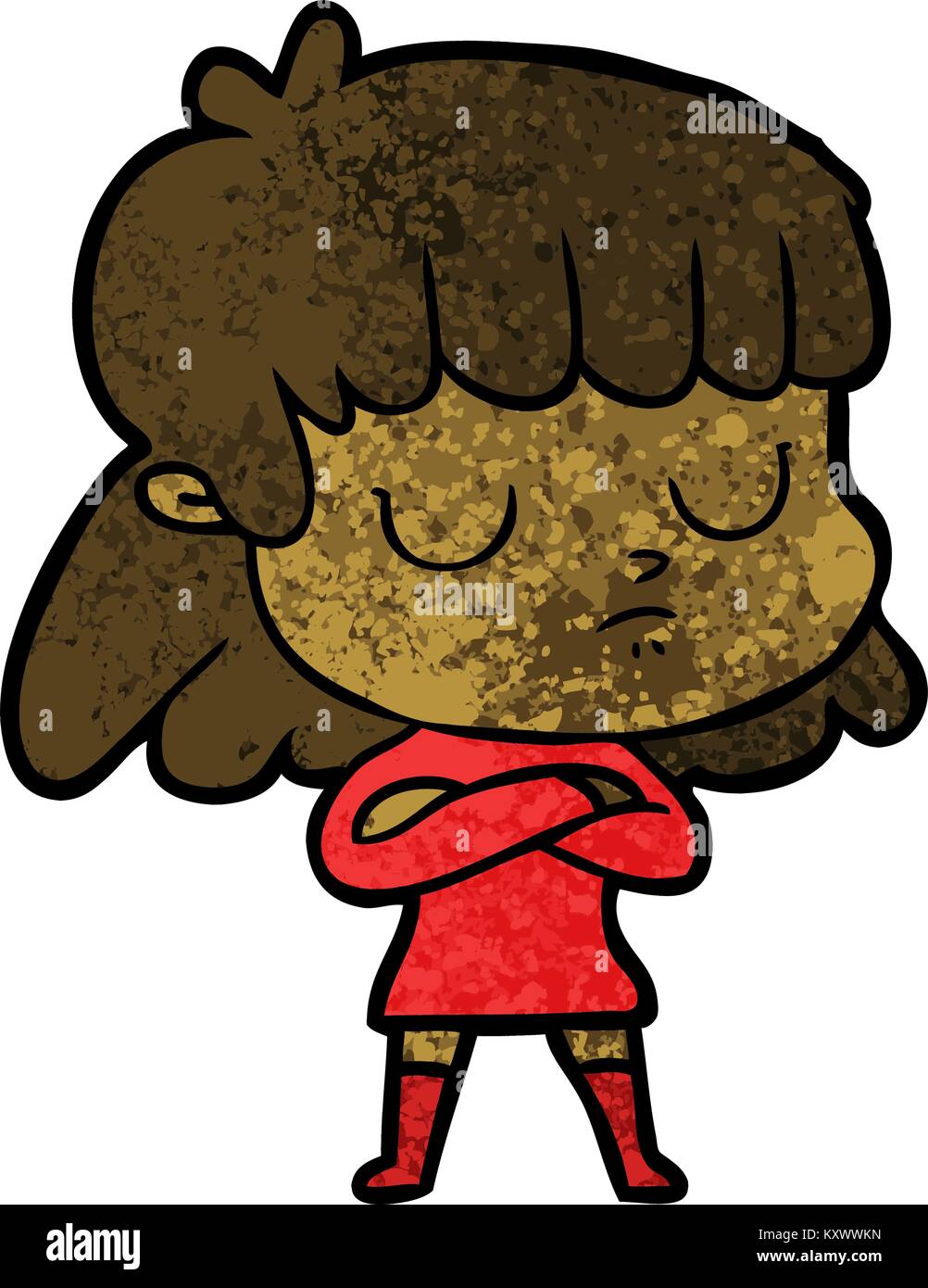 cartoon indifferent woman Stock Vector Image & Art - Alamy