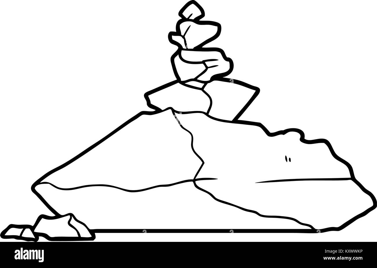 Balancing rocks Stock Vector Images - Alamy