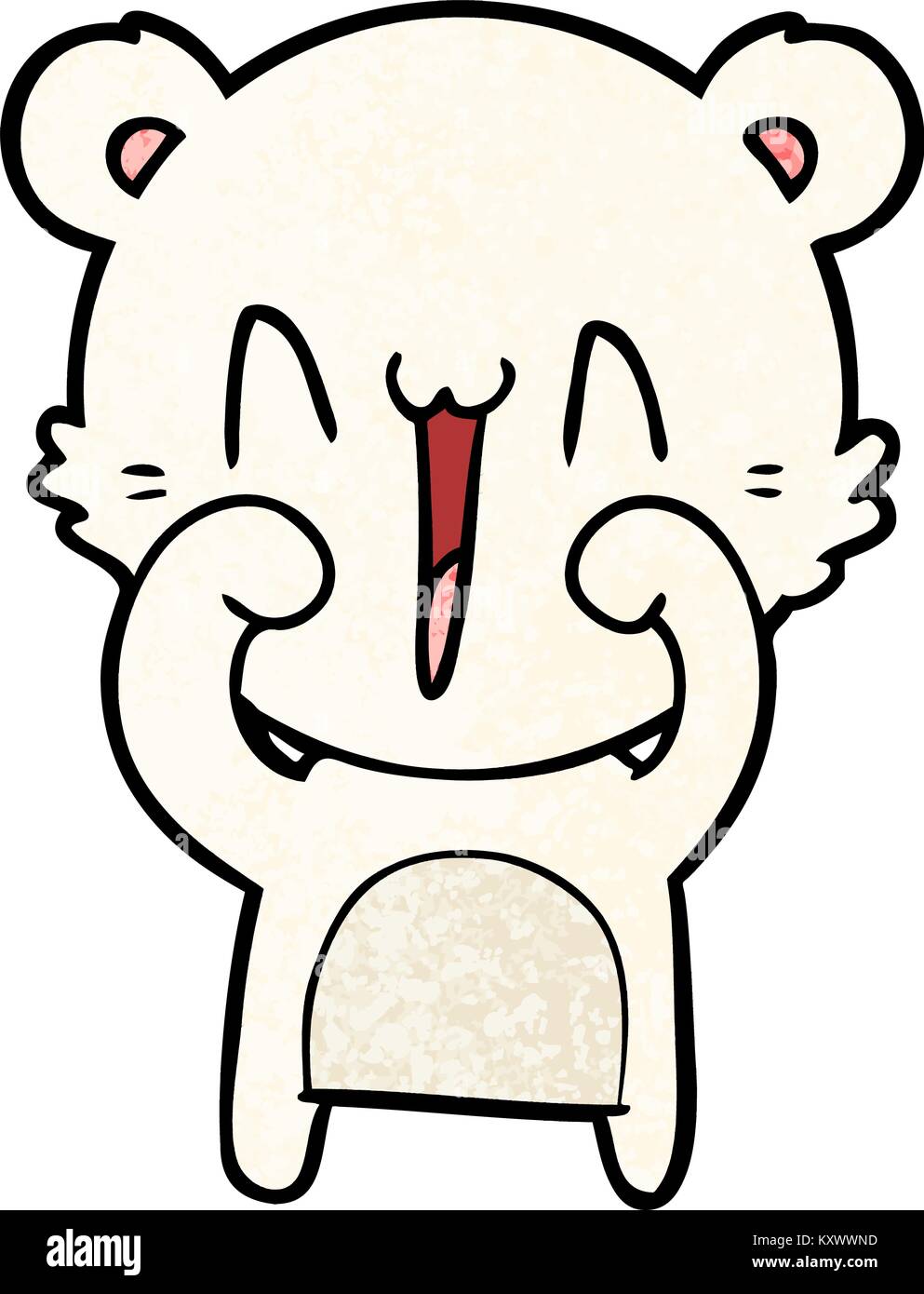 happy polar bear cartoon Stock Vector Image & Art - Alamy