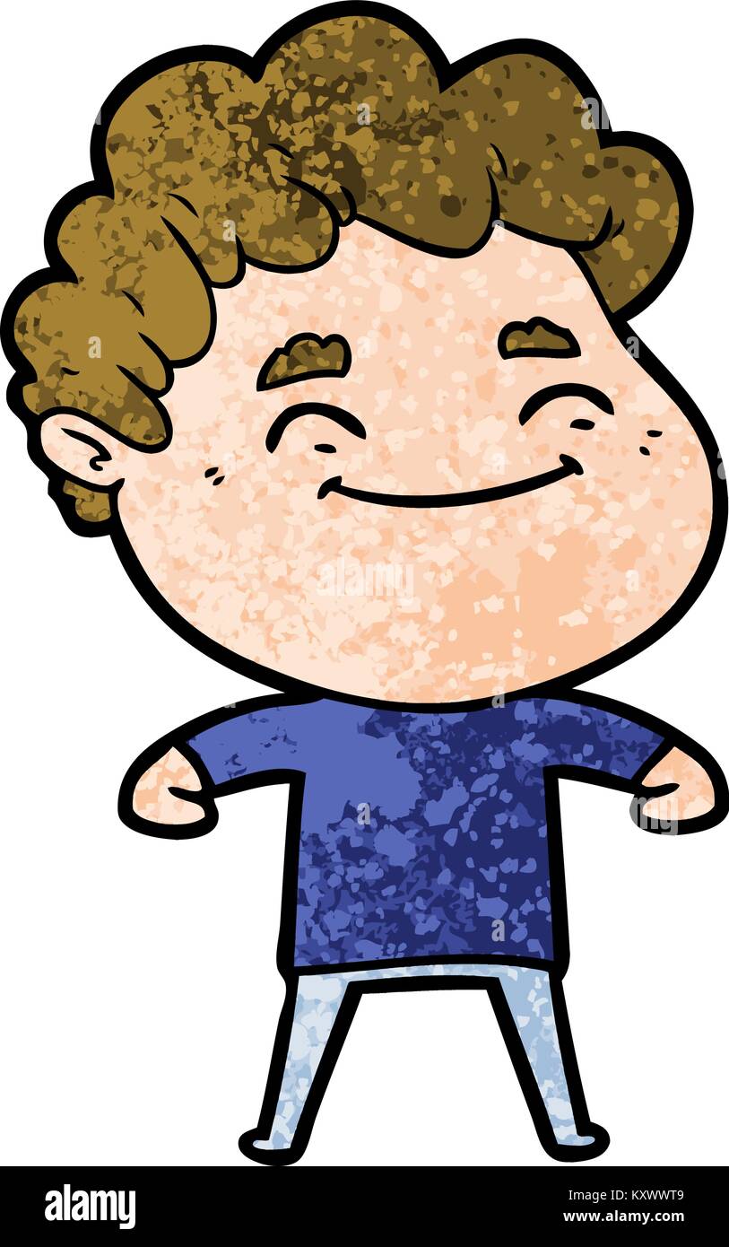 cartoon friendly man Stock Vector Image & Art - Alamy