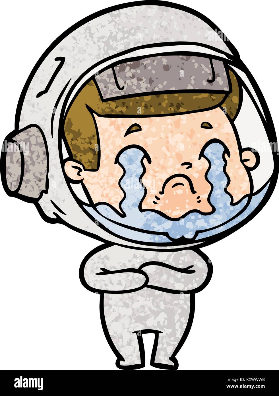 cartoon crying astronaut Stock Vector Image & Art - Alamy
