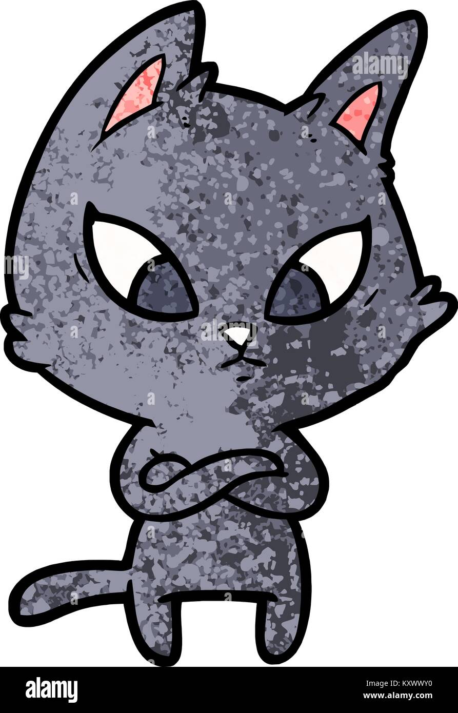 confused cartoon cat Stock Vector Image & Art - Alamy