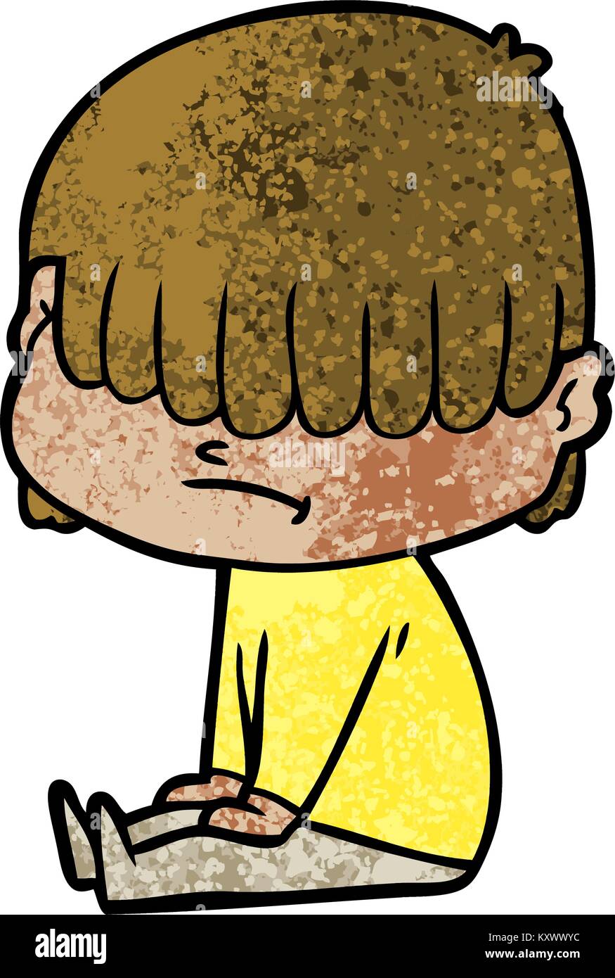 cartoon boy with untidy hair Stock Vector Image & Art - Alamy