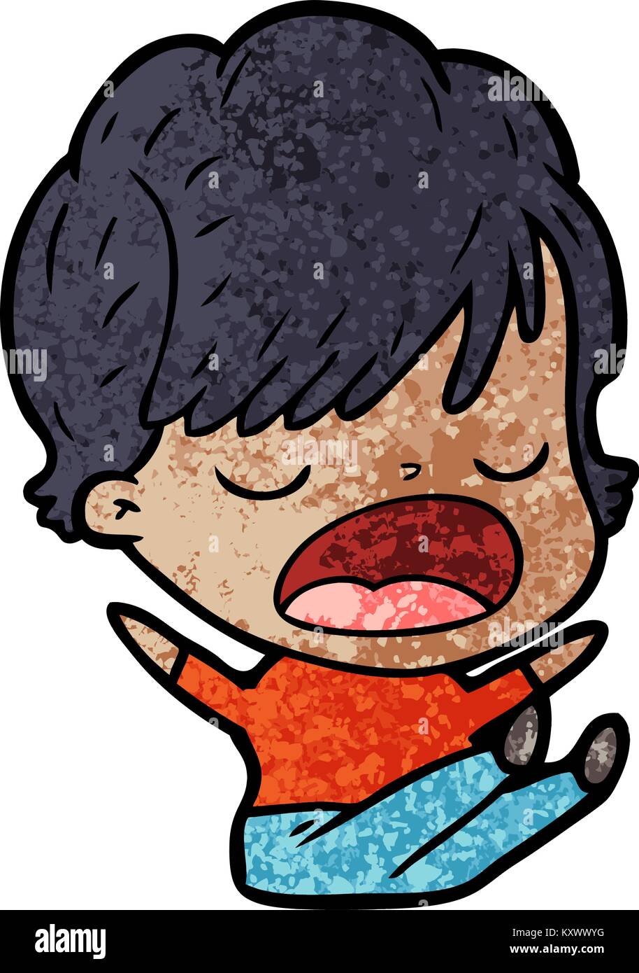 cartoon woman talking Stock Vector Image & Art - Alamy