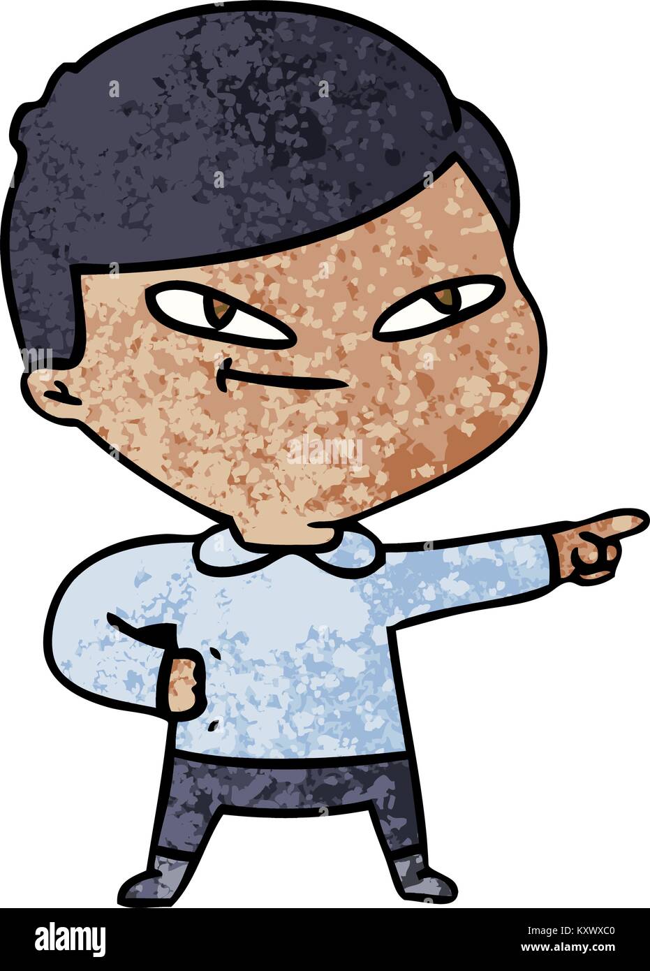 cartoon pointing man Stock Vector Image & Art - Alamy