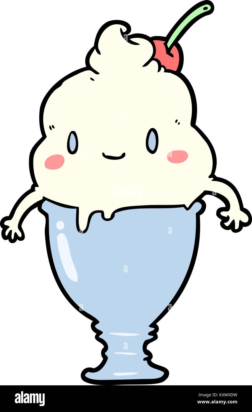 cute cartoon ice cream Stock Vector Image & Art - Alamy