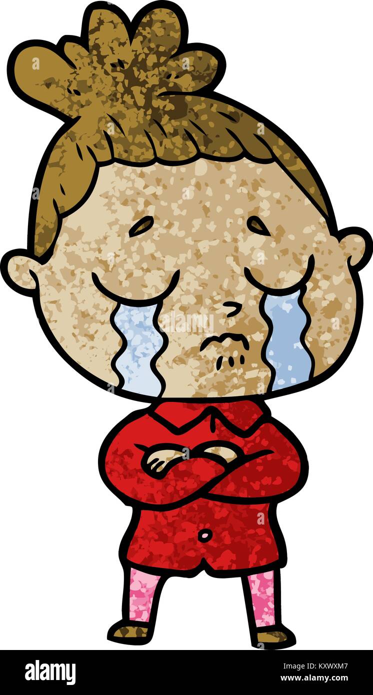 cartoon crying woman Stock Vector Image & Art - Alamy