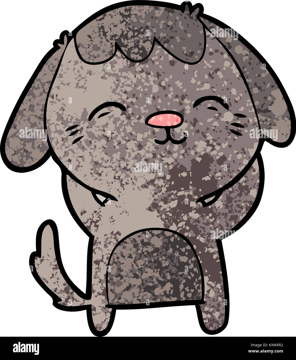 happy cartoon dog Stock Vector Image & Art - Alamy