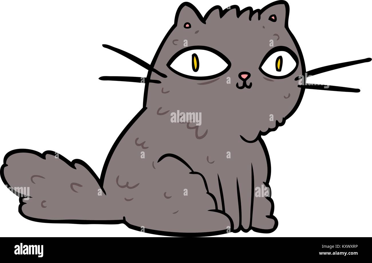 cartoon cat looking right at you Stock Vector Image & Art - Alamy