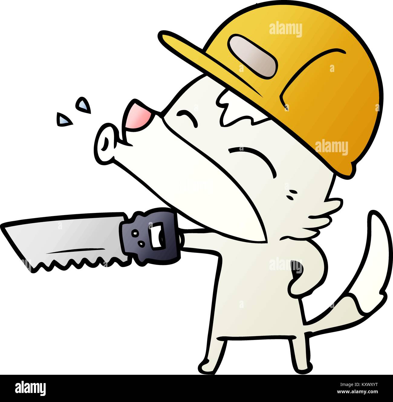 howling wolf cartoon Stock Vector Image & Art - Alamy