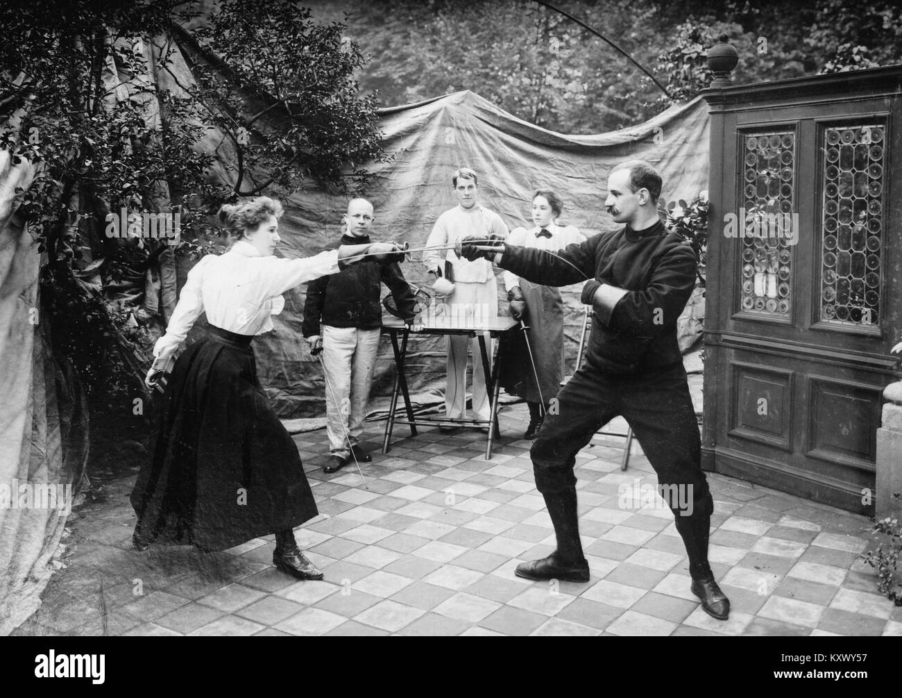 A Rapier Wit and sword has that Victorian Women Stock Photo - Alamy