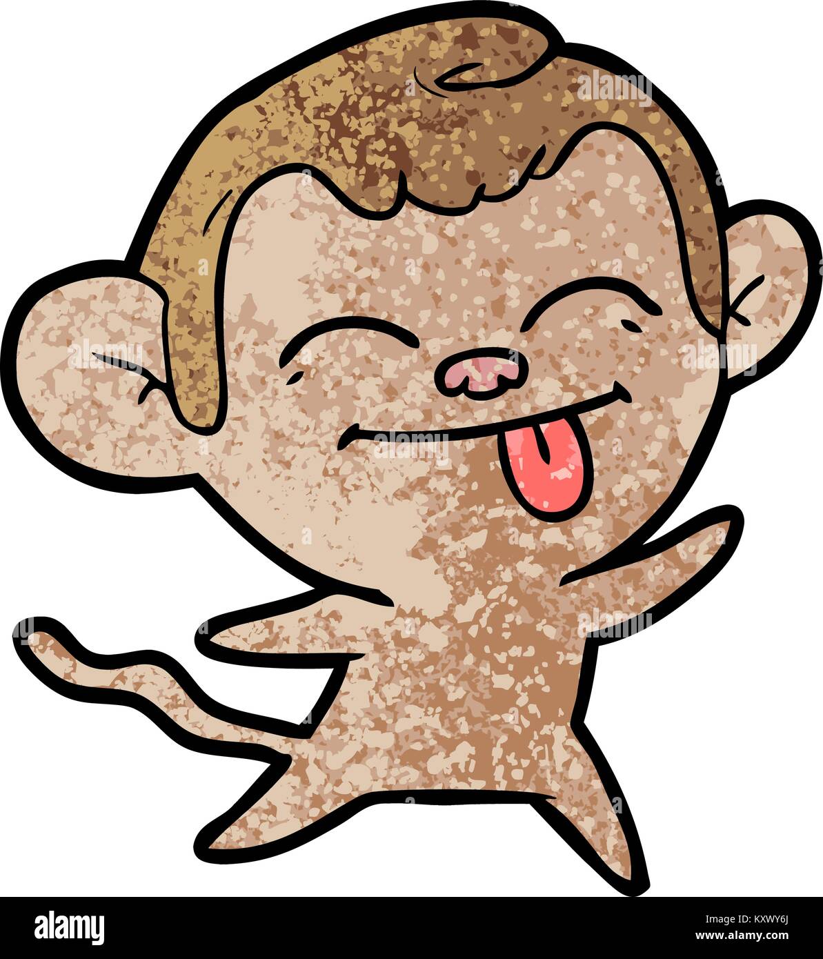 funny cartoon monkey Stock Vector Image & Art - Alamy