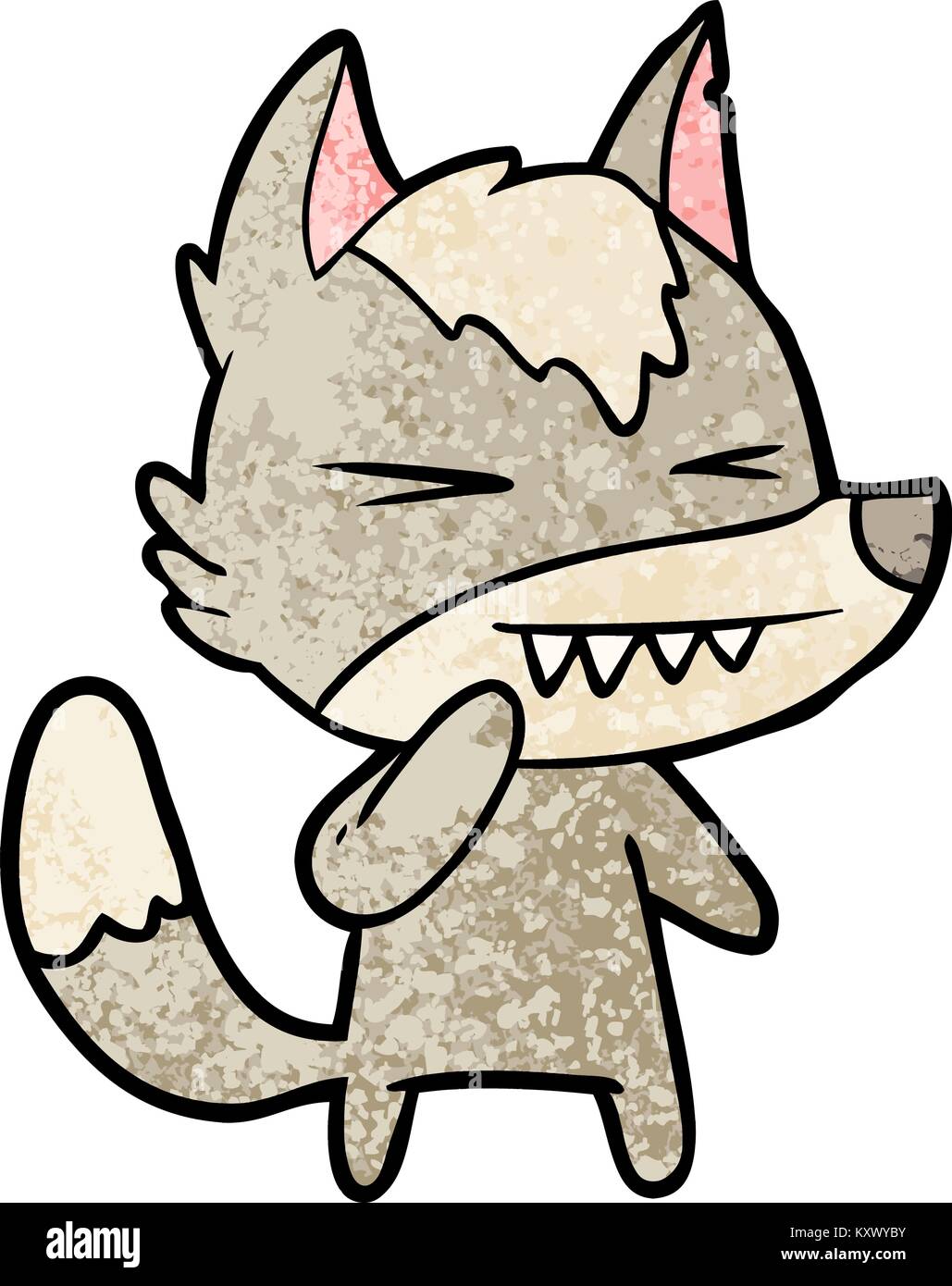 angry wolf cartoon Stock Vector Image & Art - Alamy