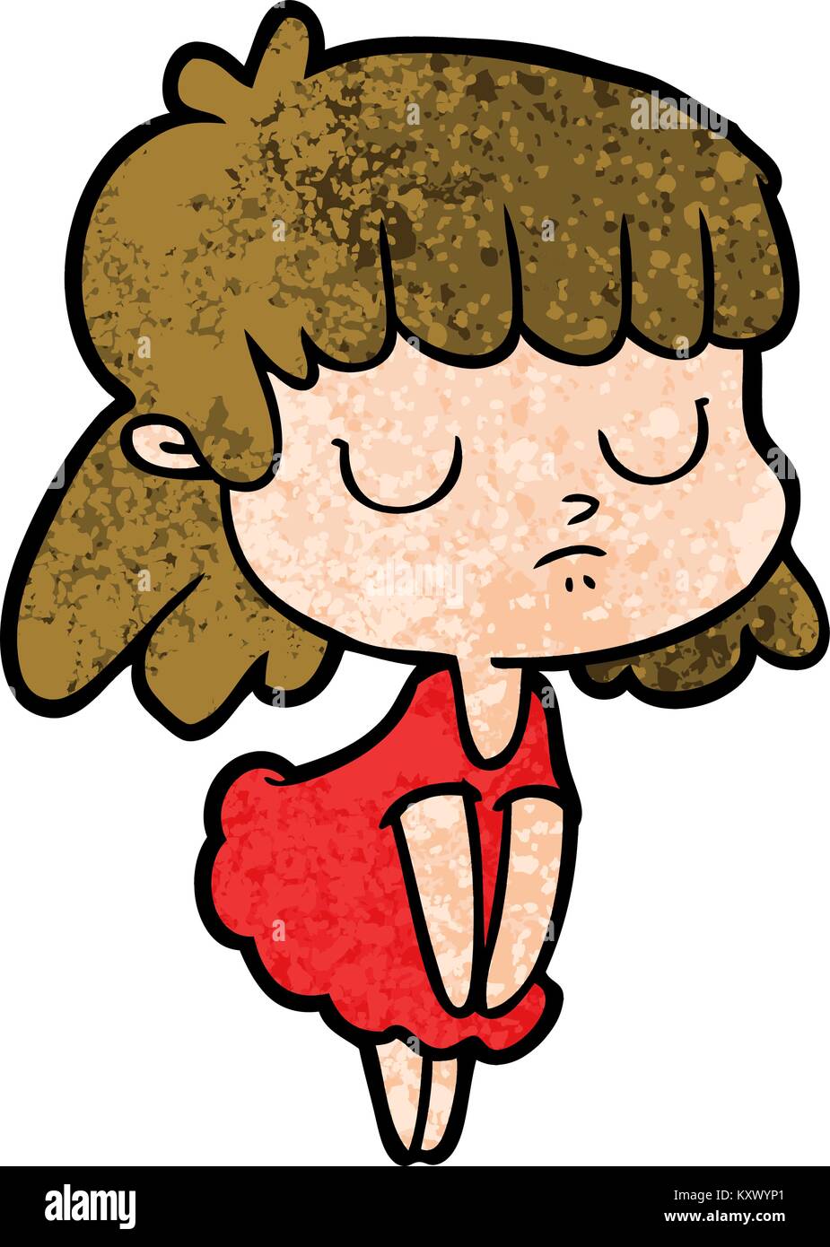 cartoon indifferent woman Stock Vector Image & Art - Alamy