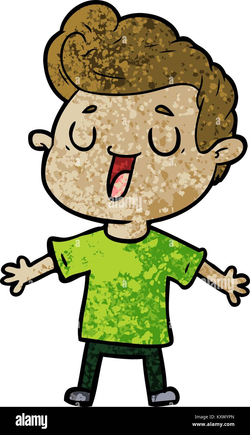 happy cartoon man Stock Vector Image & Art - Alamy