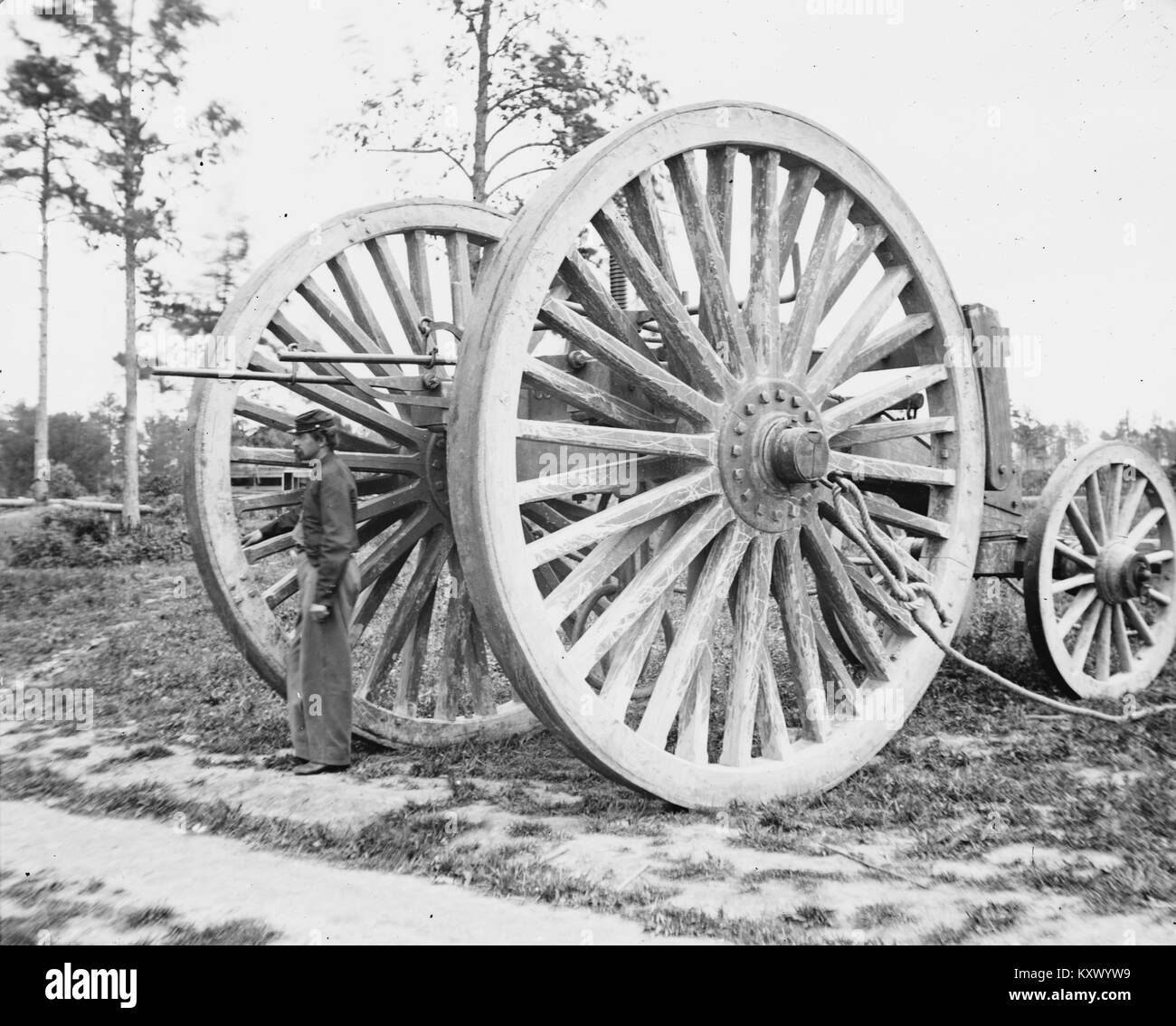 Civil War Union Sling cart used in removing the captured artillery ...