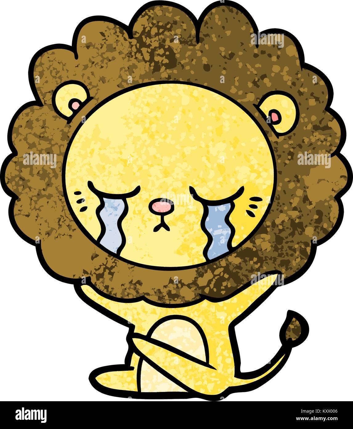 crying cartoon lion Stock Vector Image & Art - Alamy