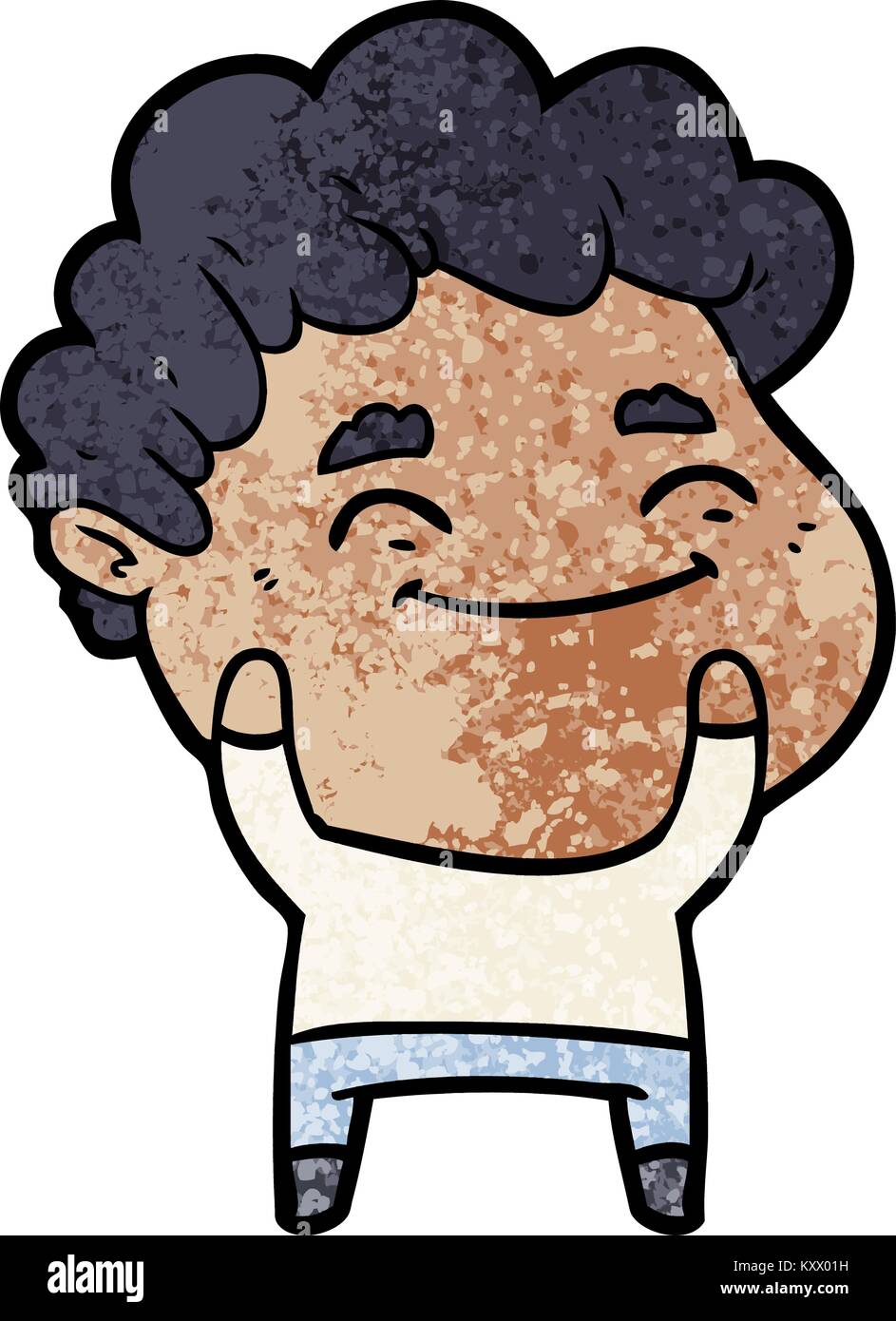 cartoon friendly man Stock Vector Image & Art - Alamy