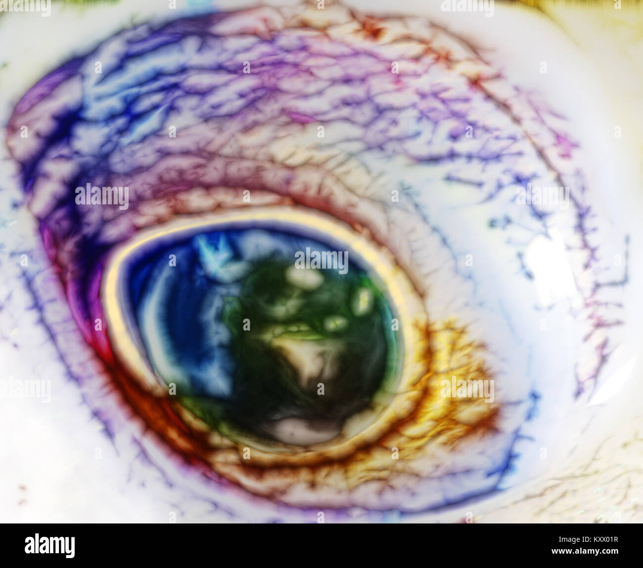 abstract background computer generated. eye close-up Stock Photo - Alamy