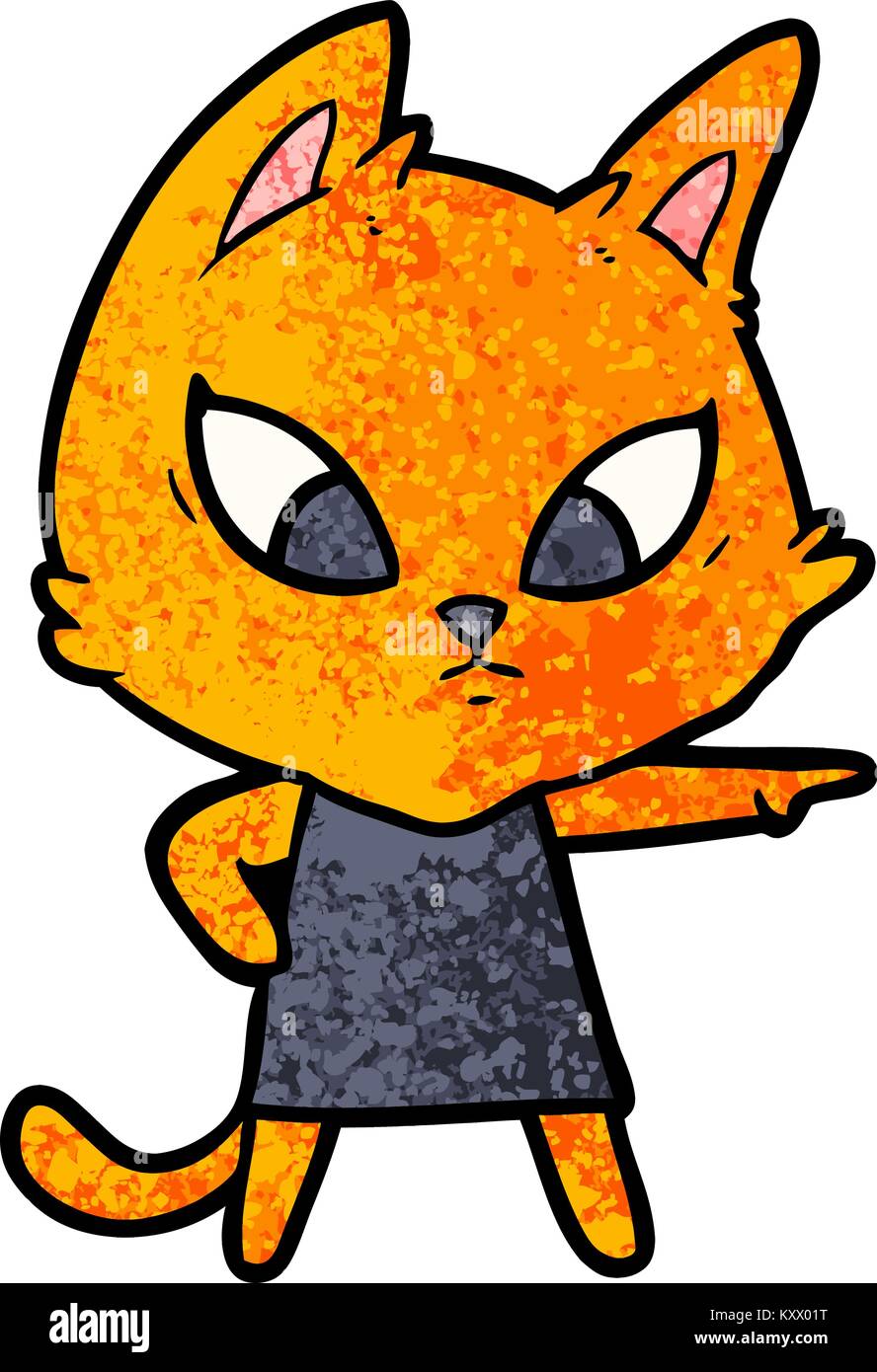 confused cartoon cat Stock Vector Image & Art - Alamy