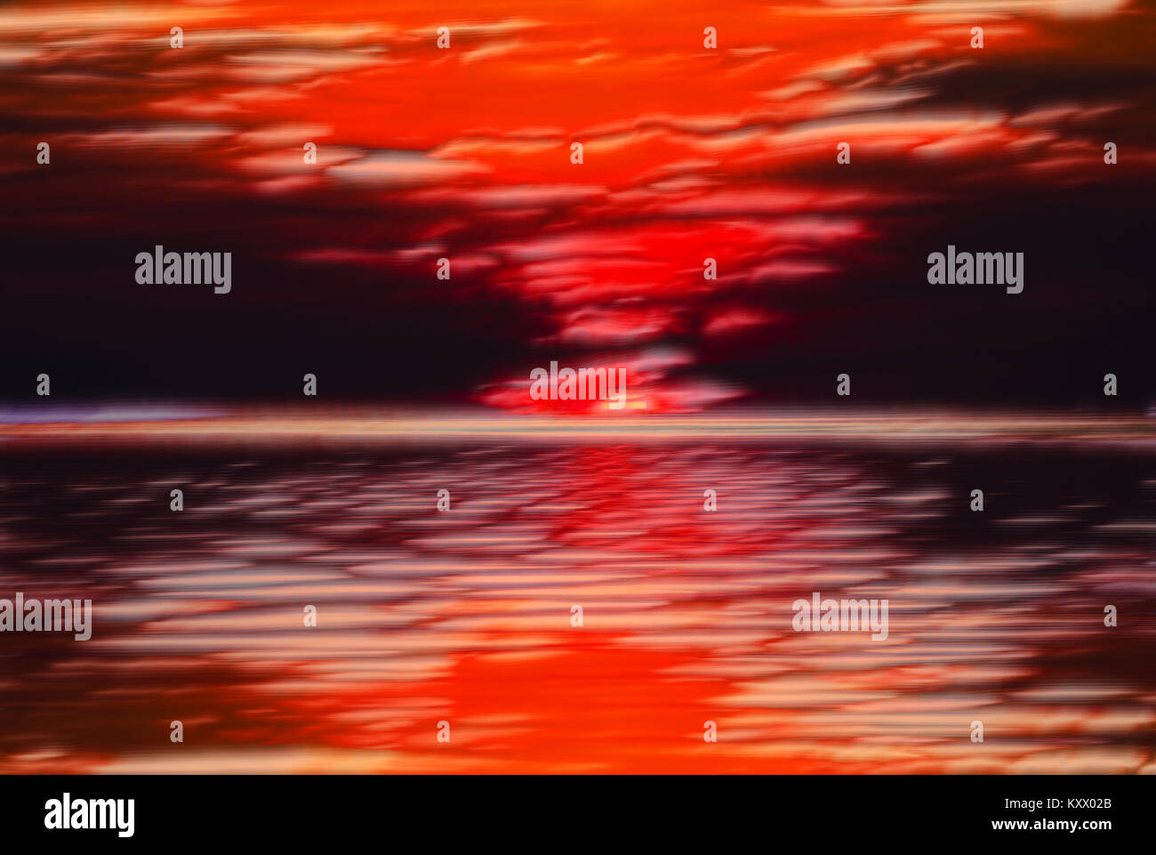 abstract background computer generated. style of sea sunset with ...