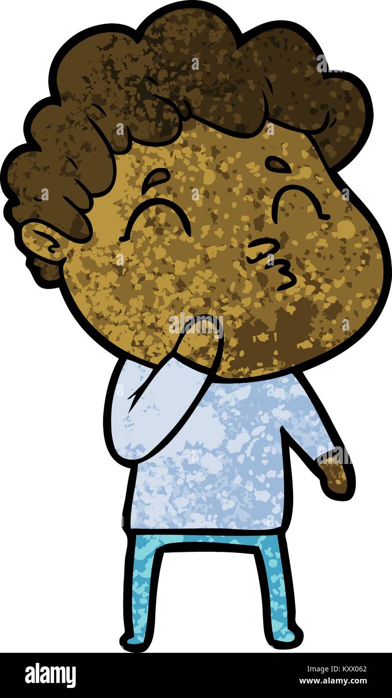 cartoon man pouting Stock Vector Image & Art - Alamy