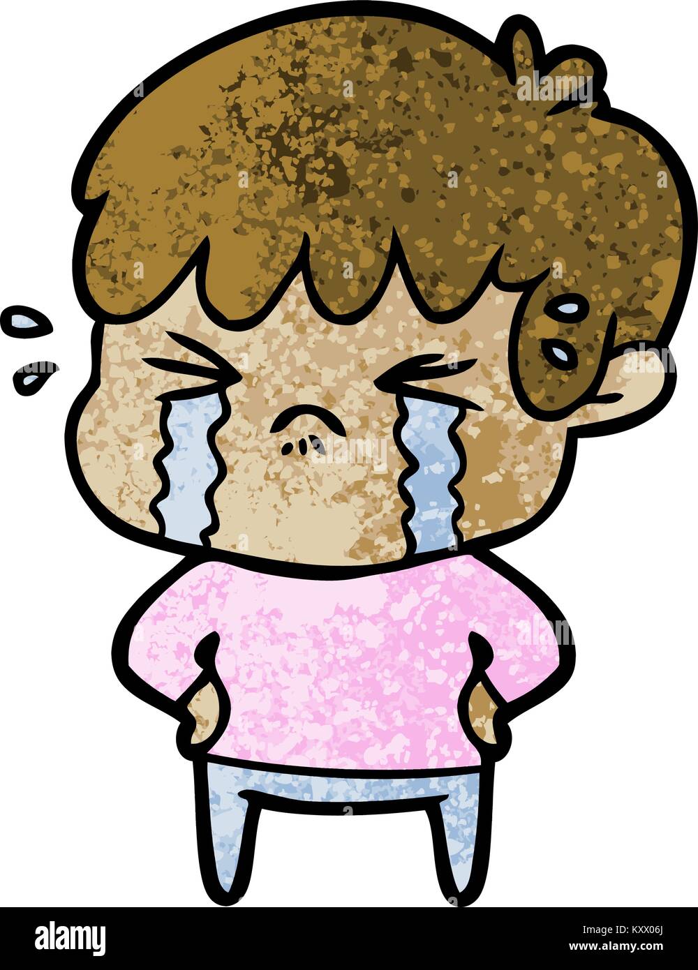 cartoon boy crying Stock Vector Image & Art - Alamy
