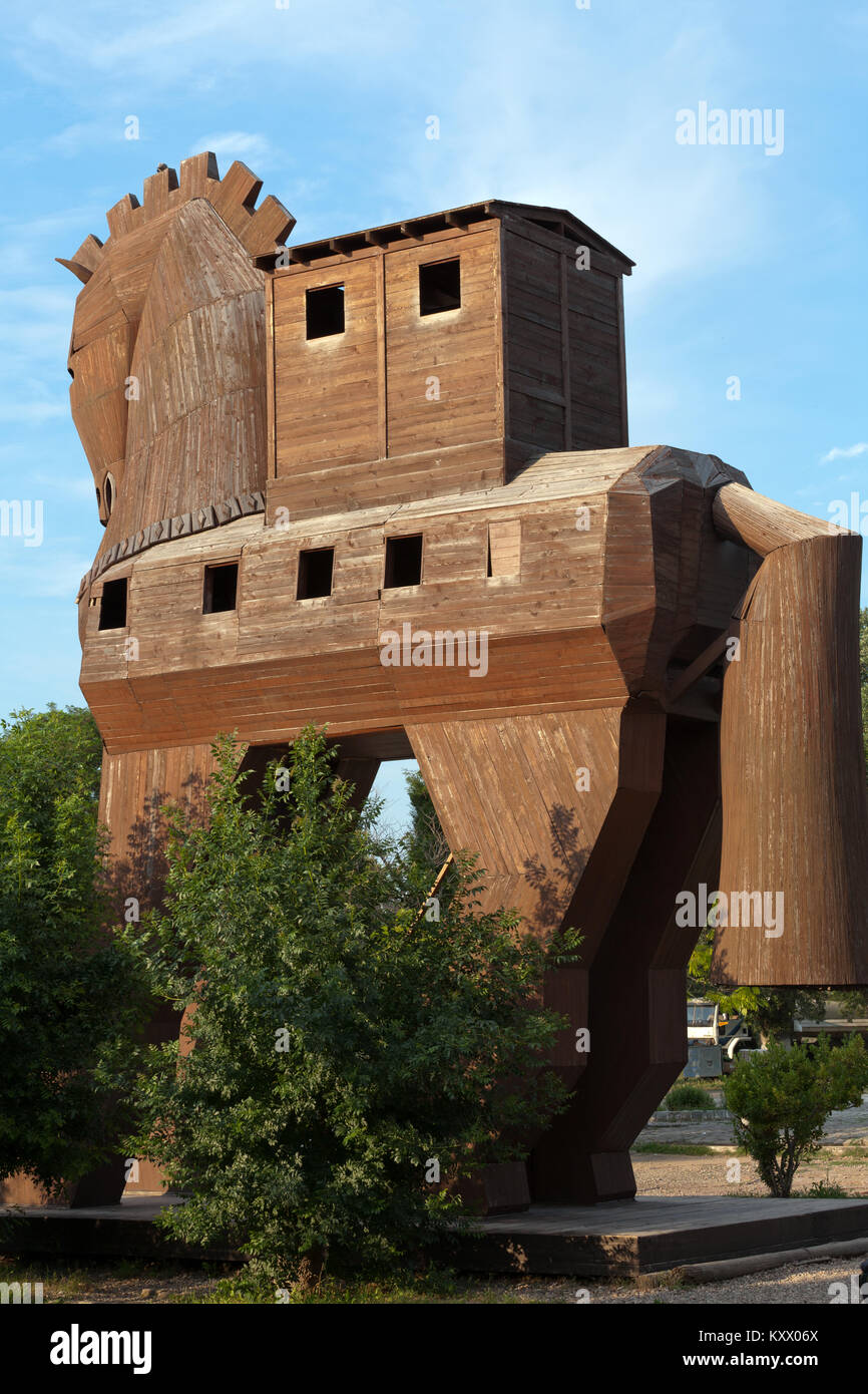 Trojan Horse located in Troy, Turkey Stock Photo - Alamy