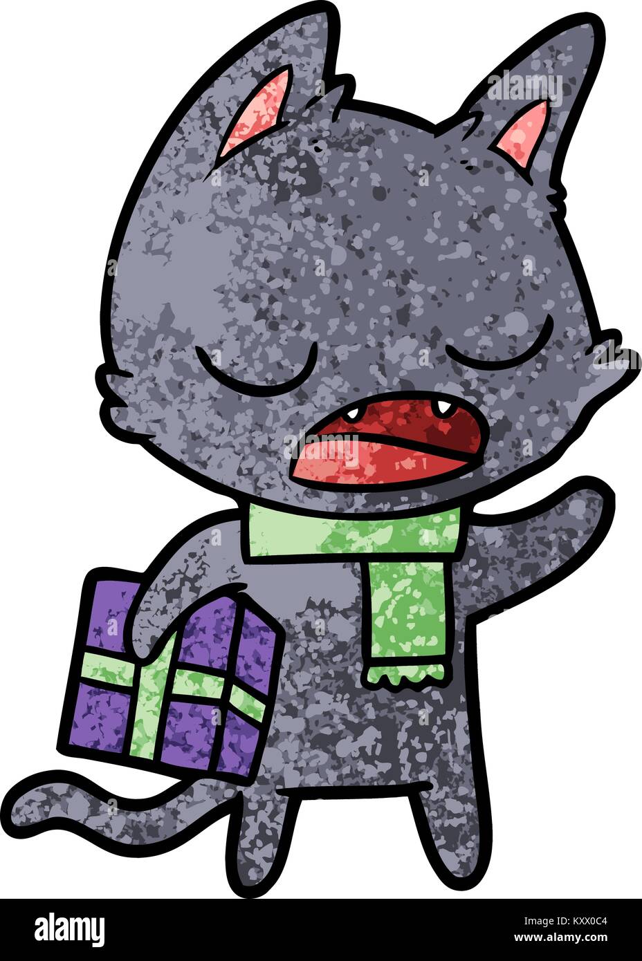 talking cat cartoon Stock Vector Image & Art - Alamy