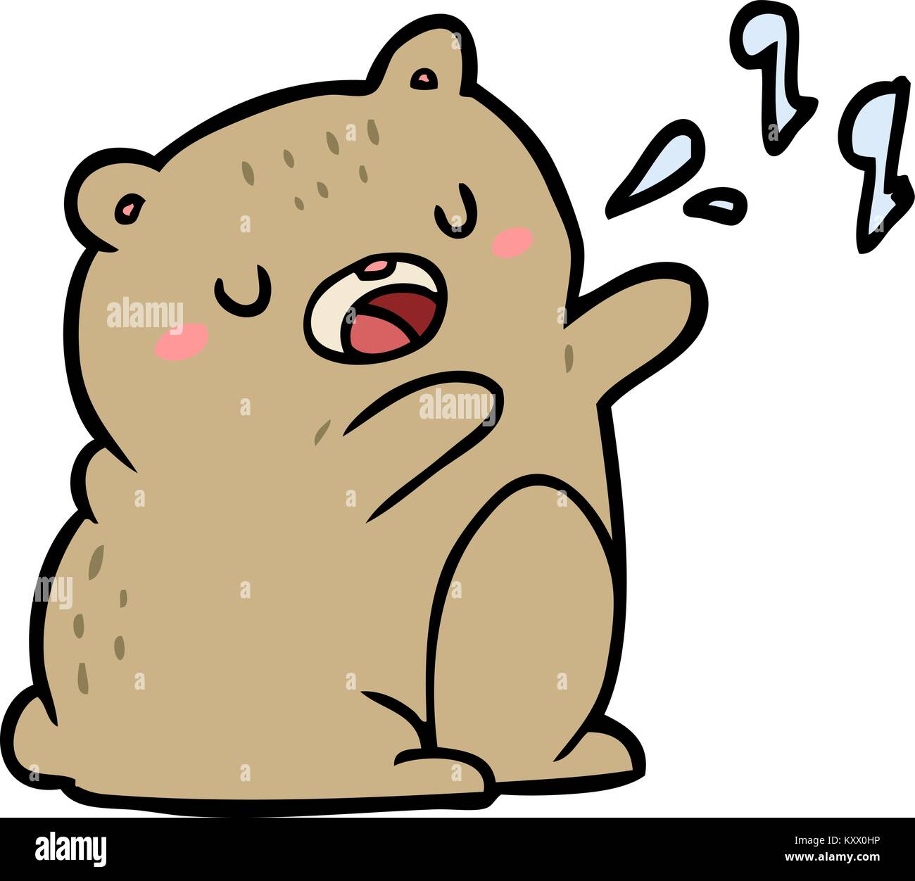 Singing bear Stock Vector Images - Alamy