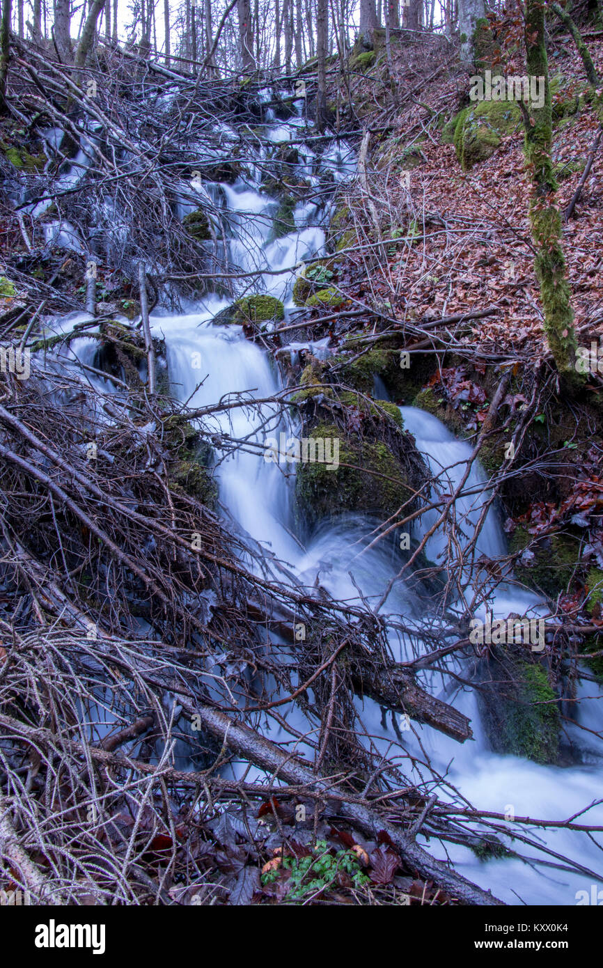 branches laying all over cascade Stock Photo - Alamy