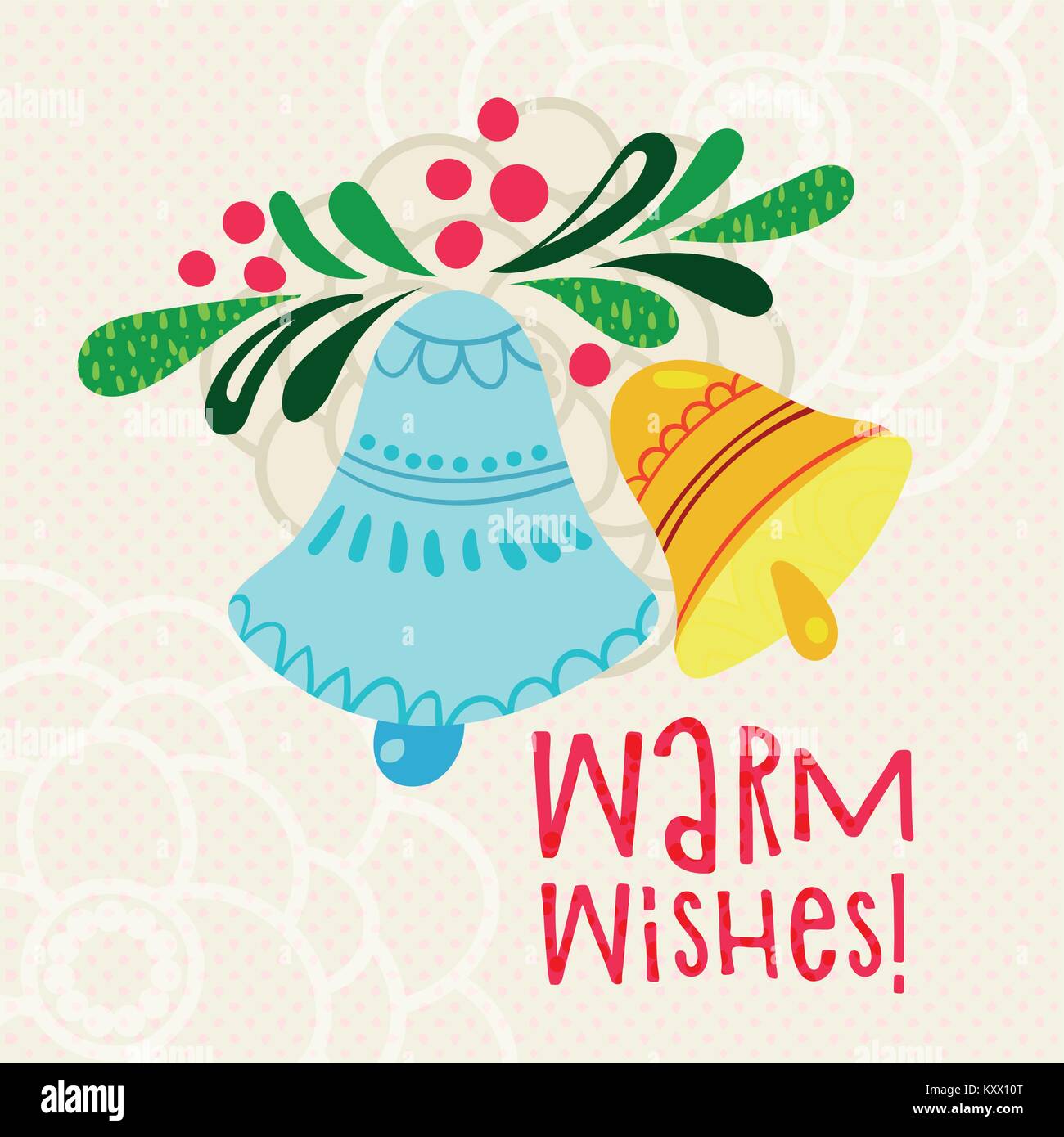 Christmas decoration merry greetings Stock Vector Images - Alamy