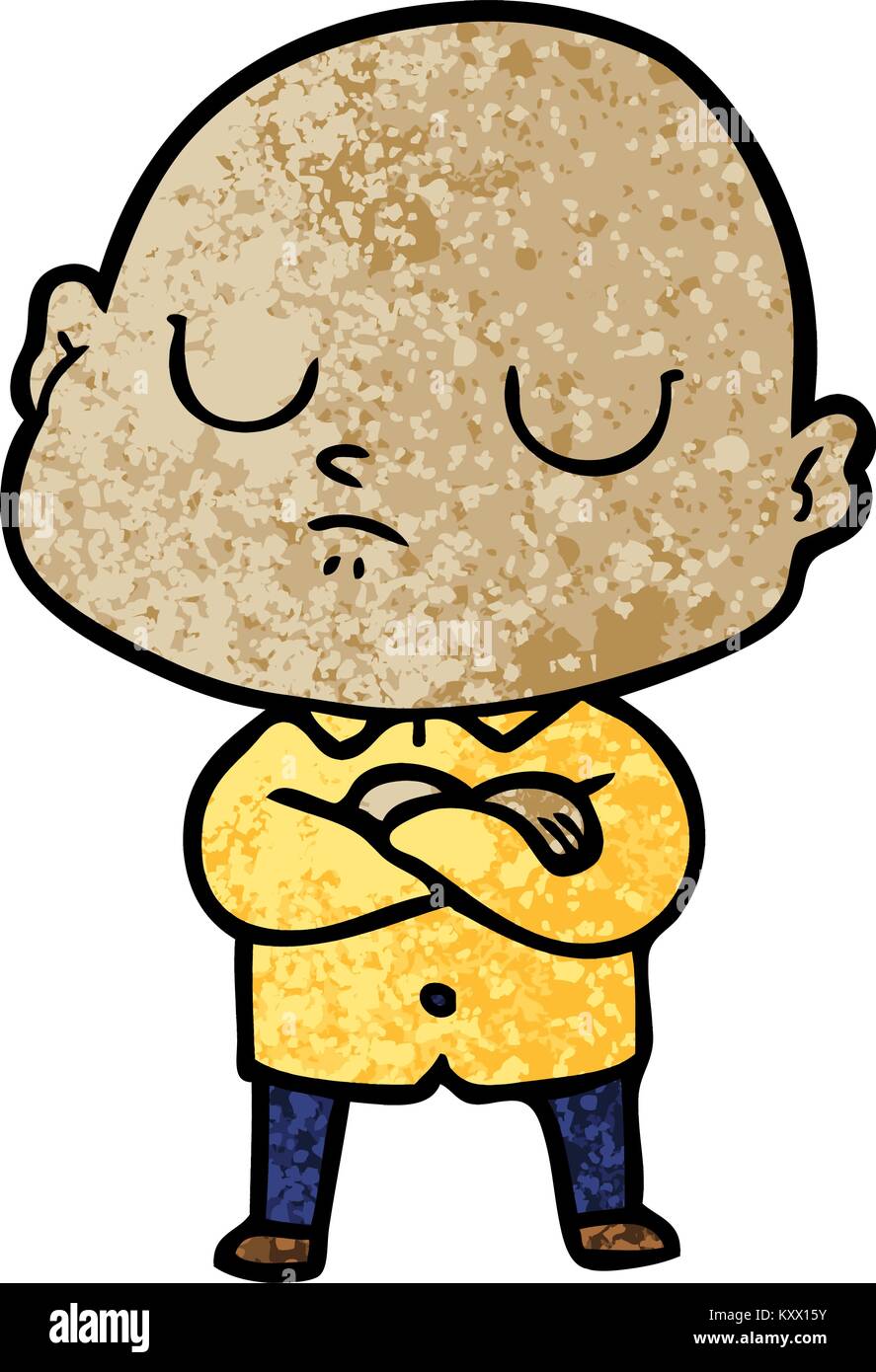cartoon bald man Stock Vector Image & Art - Alamy