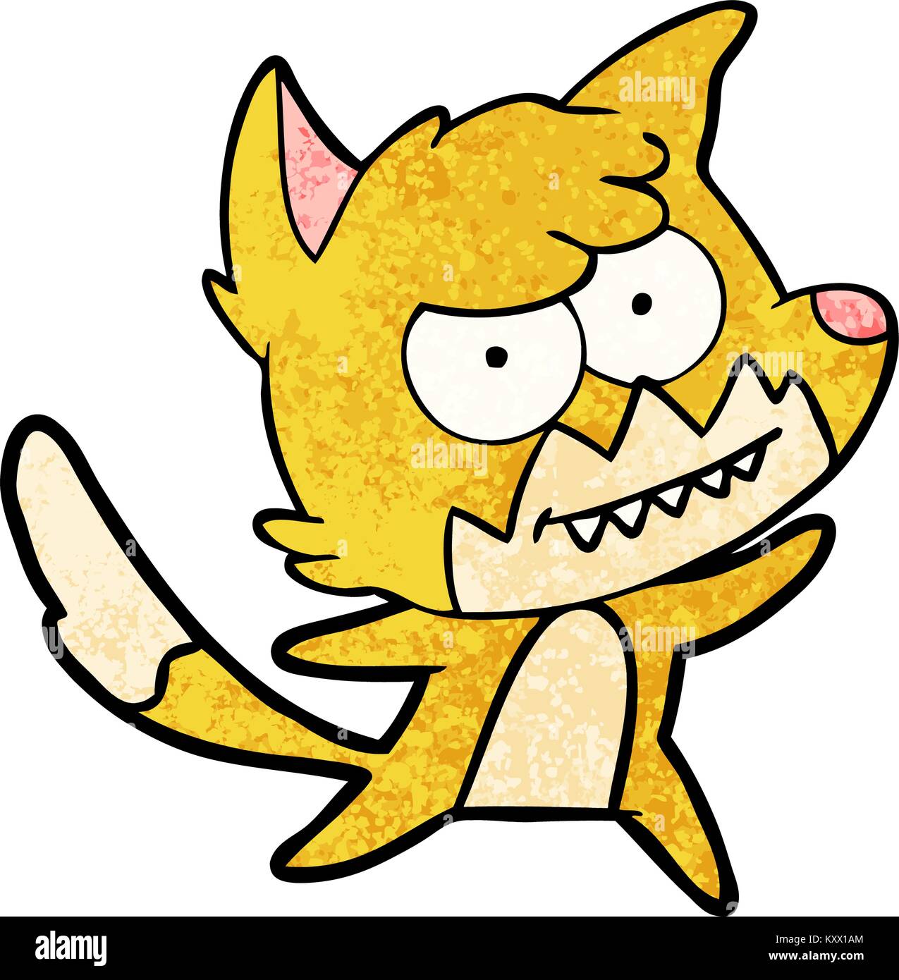 cartoon grinning fox Stock Vector Image & Art - Alamy