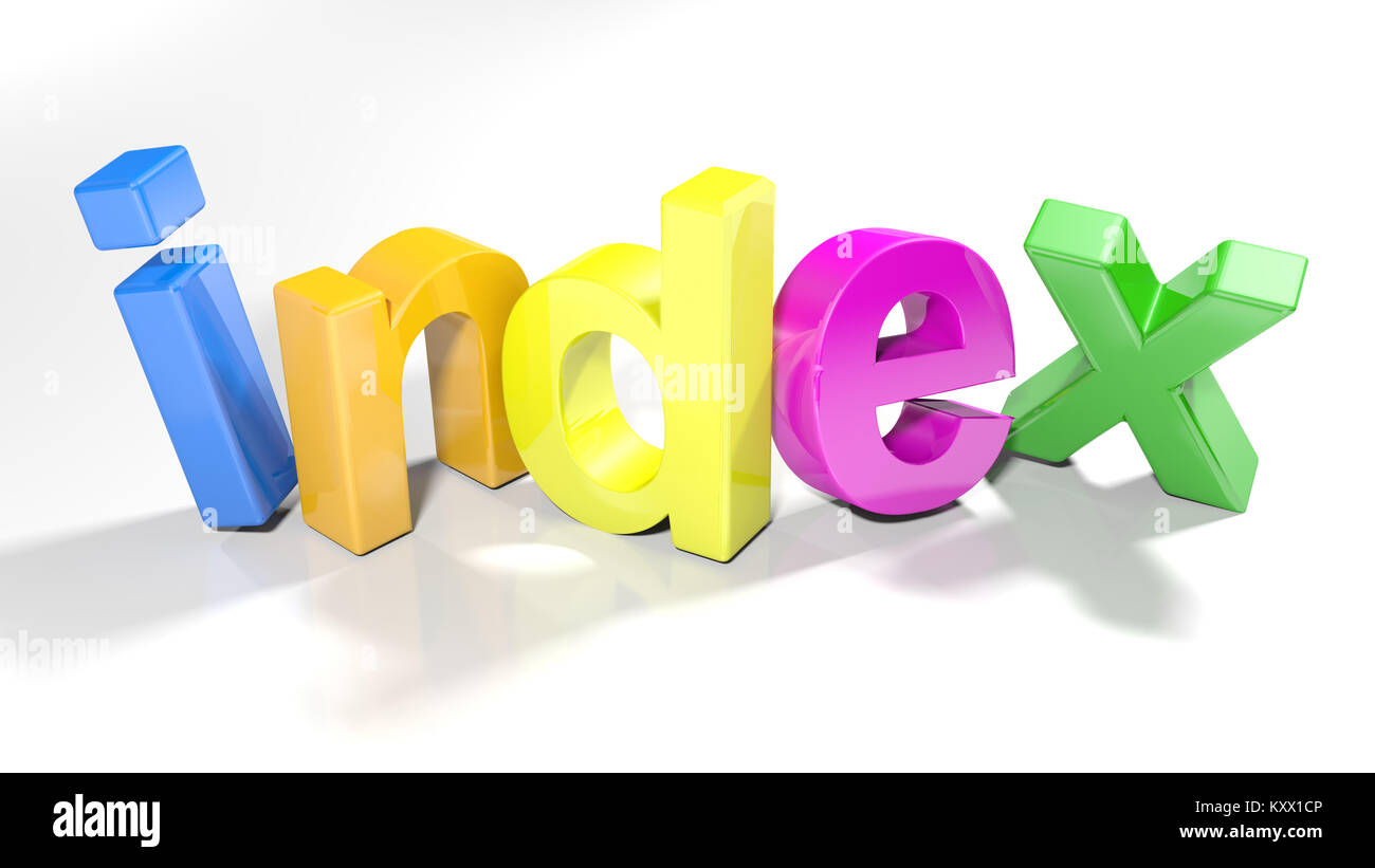 Colorful 3D index write - 3D rendering Stock Photo - Alamy Colorful 3D index write - 3D rendering Stock Photo - Alamy