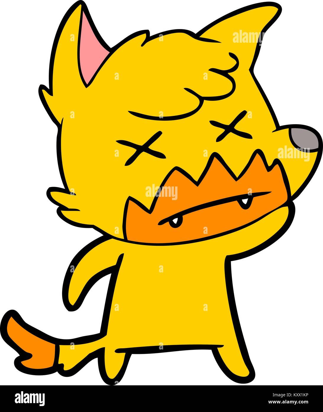dead fox cartoon character Stock Vector Image & Art - Alamy