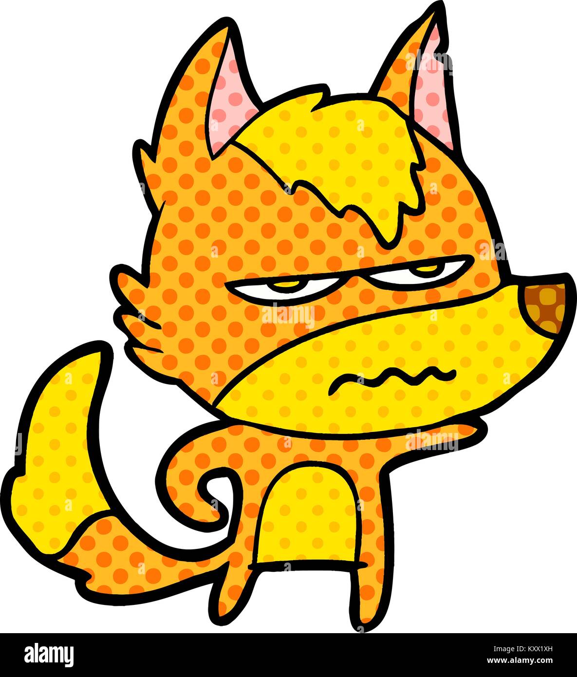 angry fox cartoon character Stock Vector Image & Art - Alamy