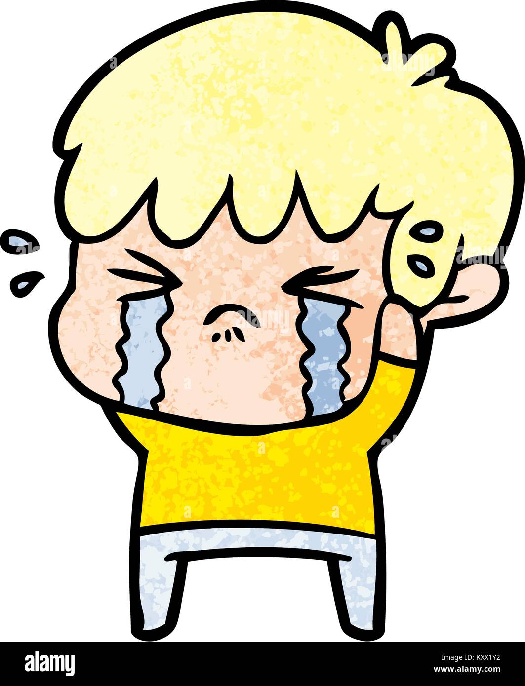 cartoon boy crying Stock Vector Image & Art - Alamy