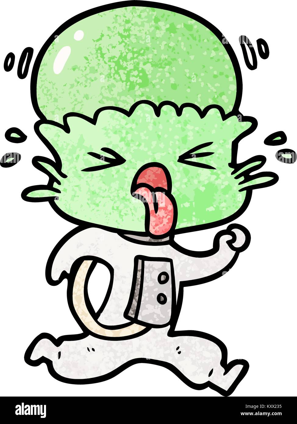weird cartoon alien Stock Vector Image & Art - Alamy