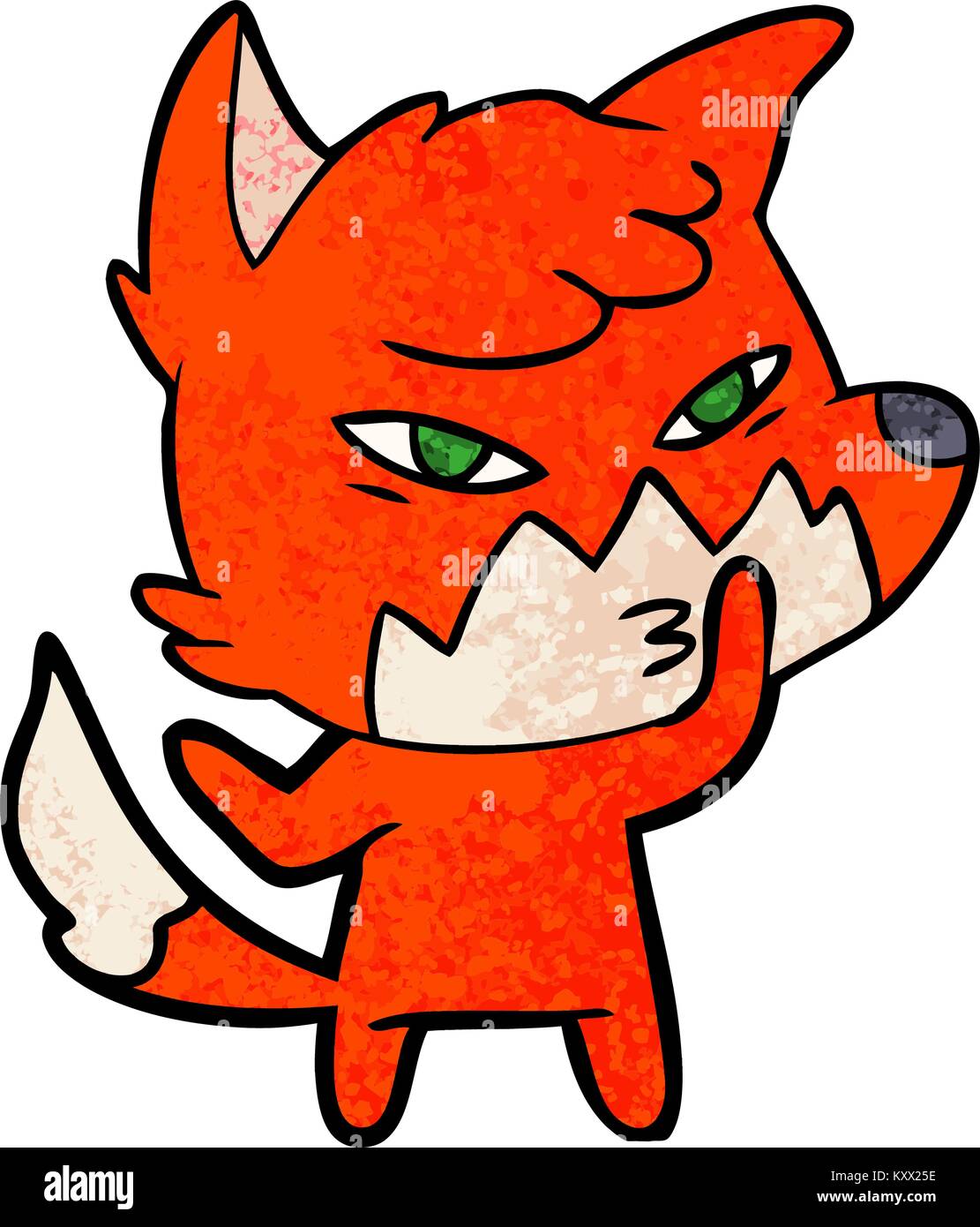 clever cartoon fox Stock Vector Image & Art - Alamy