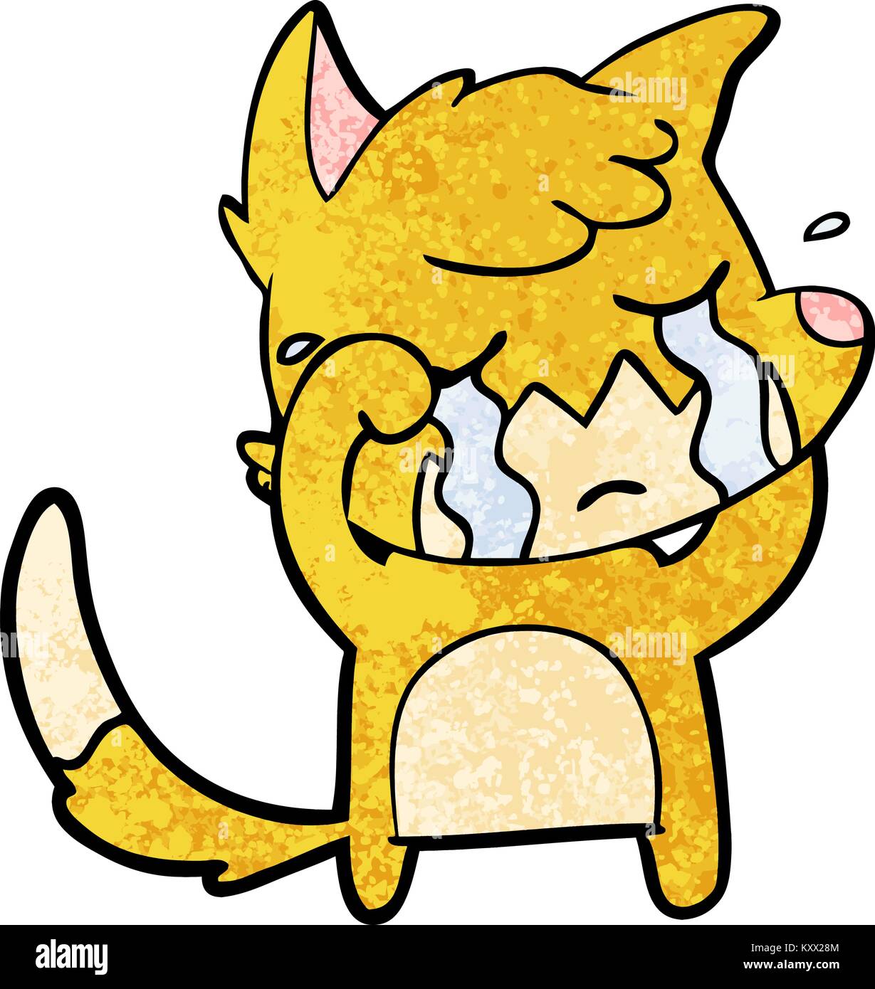 crying fox cartoon Stock Vector Image & Art - Alamy