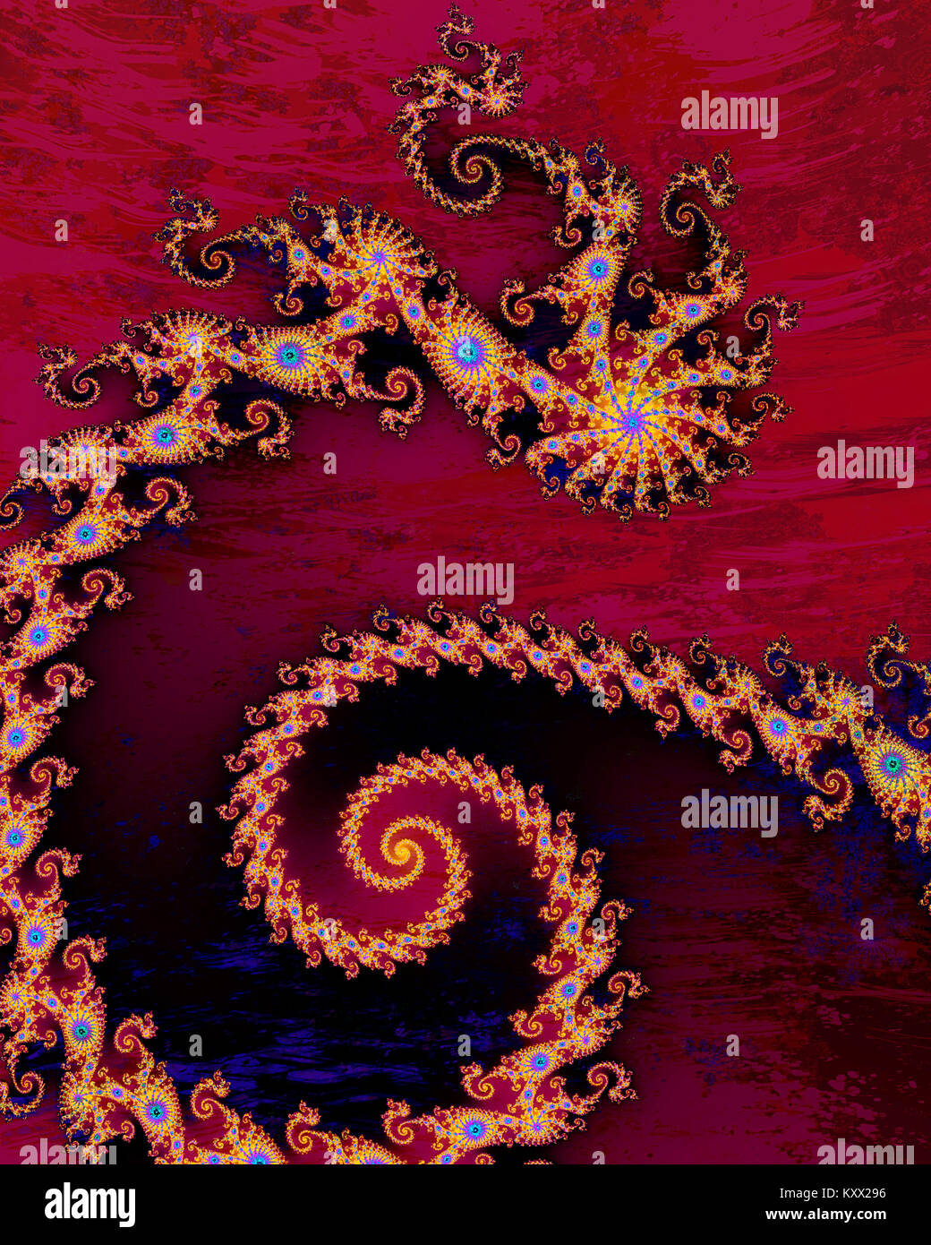 DIGITAL ART: Spiral Static Stock Photo - Alamy